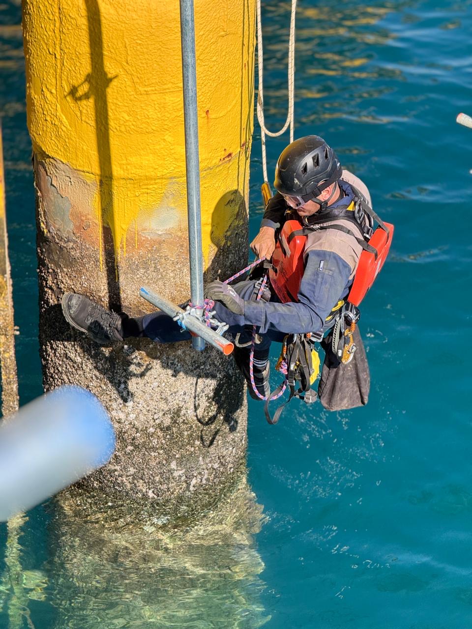 Offshore NDT for Aramco - Rope Access